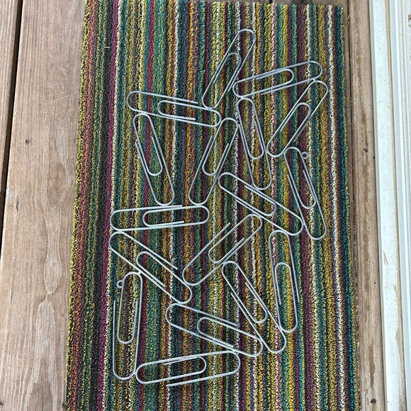 Source Unknown | Wall Decor | Metal Giant Paperclip Wall Art Large ...